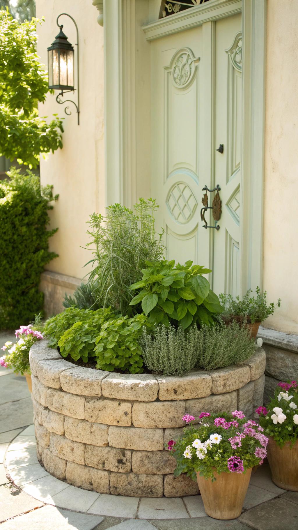 10 Pretty Tall Front Door Planters Ideas