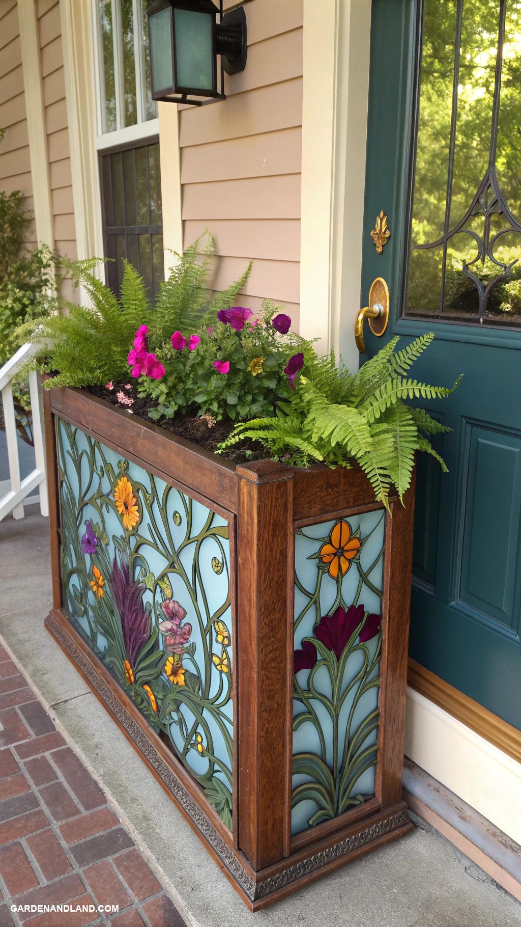10 Pretty Tall Front Door Planters Ideas